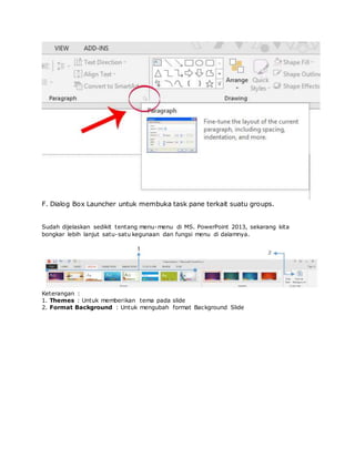 Microsoft power point 2013 menu | PDF