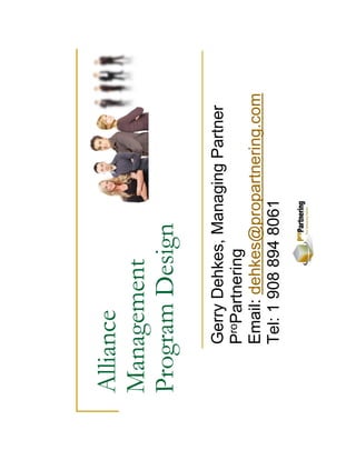 Alliance Management Program Design | PDF