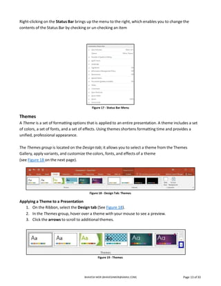 Microsoft power point basics 2016 by Bhavesh Mor | PDF
