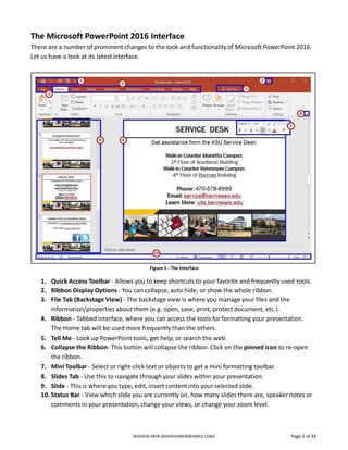 Microsoft power point basics 2016 by Bhavesh Mor | PDF