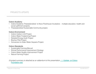 Introduction to Colors and the Colors Foundation | PPT