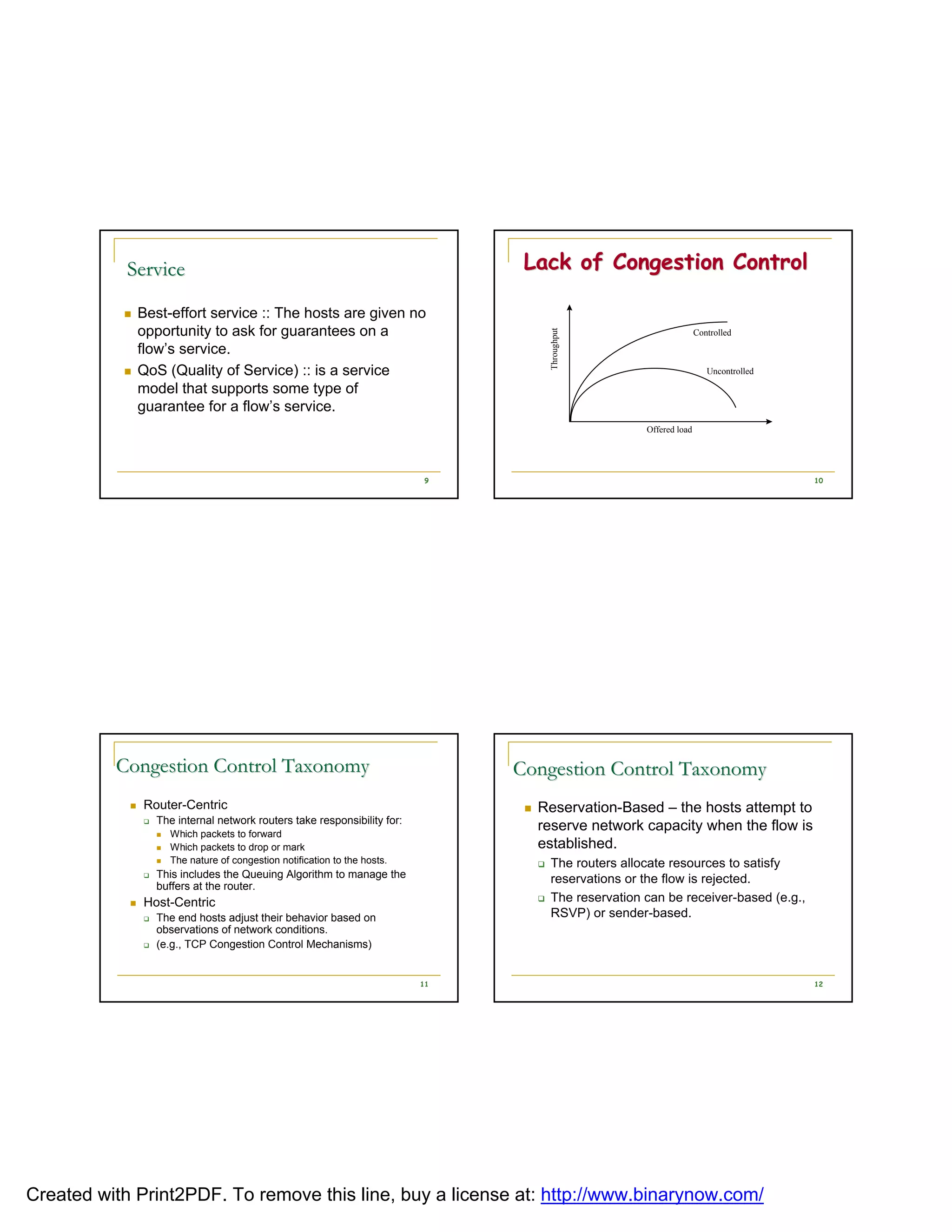 Congestion Control | PDF