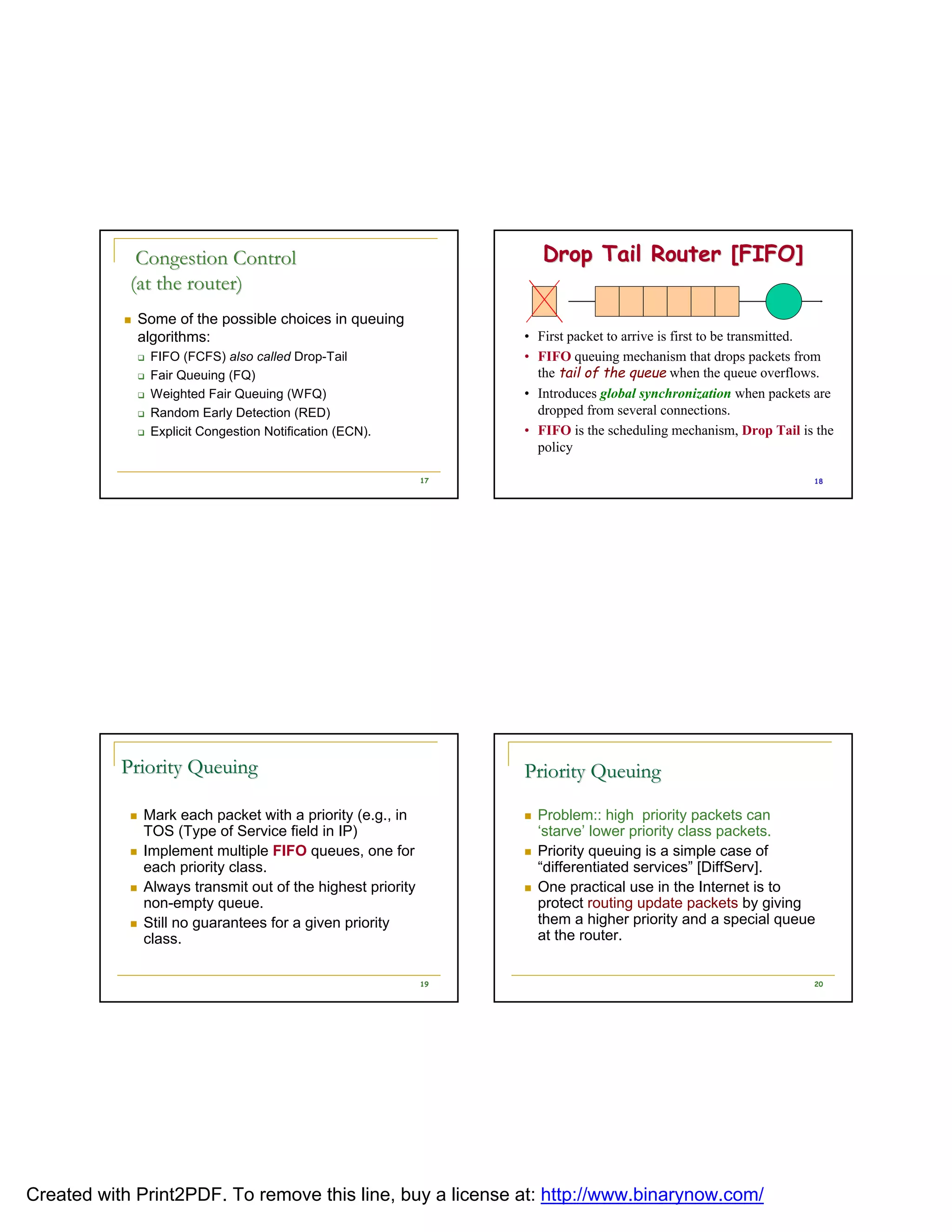 Congestion Control | PDF