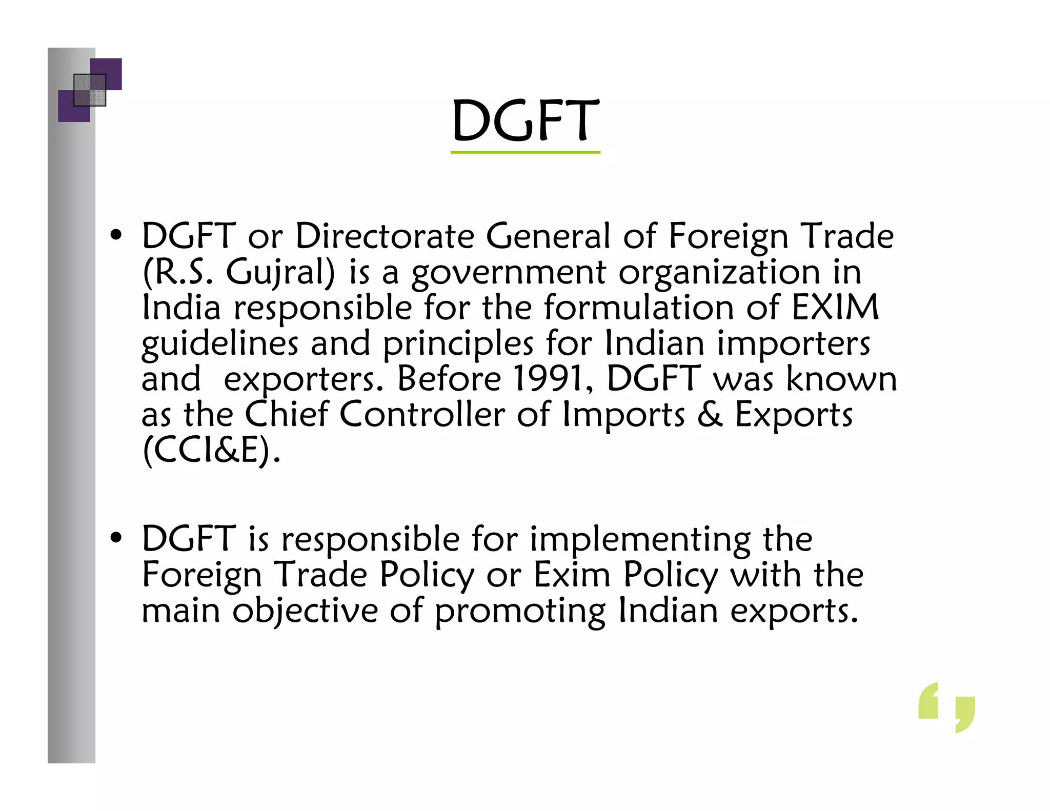 Microsoft Power Point Dgft | PDF