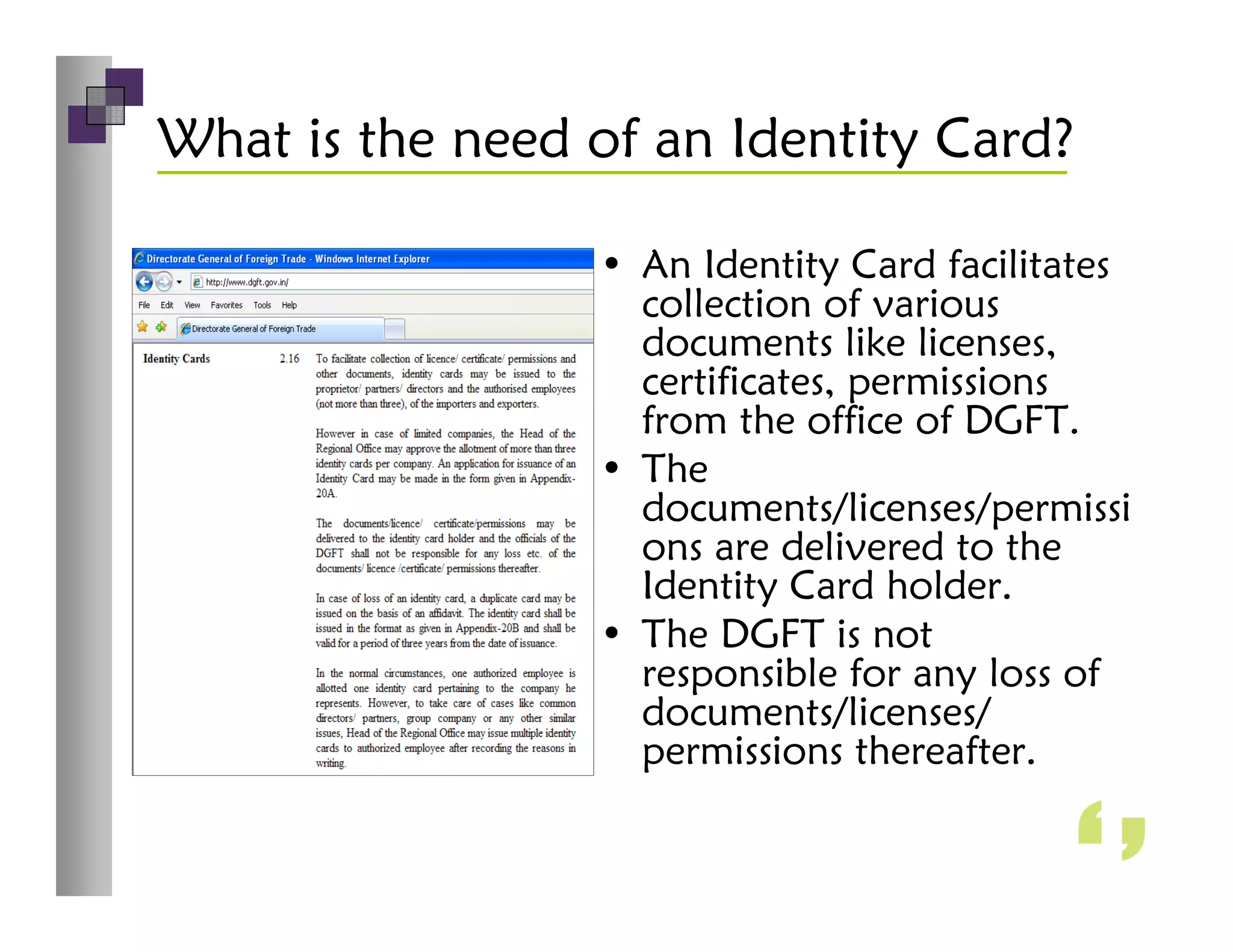 Microsoft Power Point Dgft | PDF