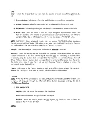 MS PowerPoint, Excel & Publisher Module | DOCX