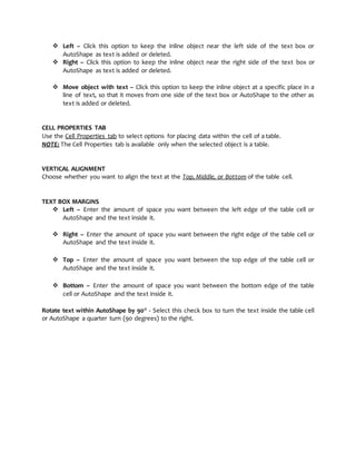 MS PowerPoint, Excel & Publisher Module | DOCX