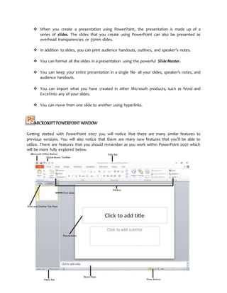 MS PowerPoint, Excel & Publisher Module | DOCX