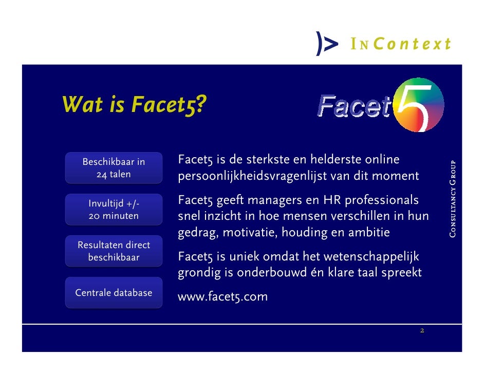 Microsoft Power Point Facet5 Presentatie Linked In