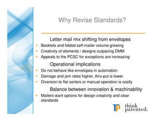 Microsoft Power Point Folded Self Mailers Final Regulations & Some ...