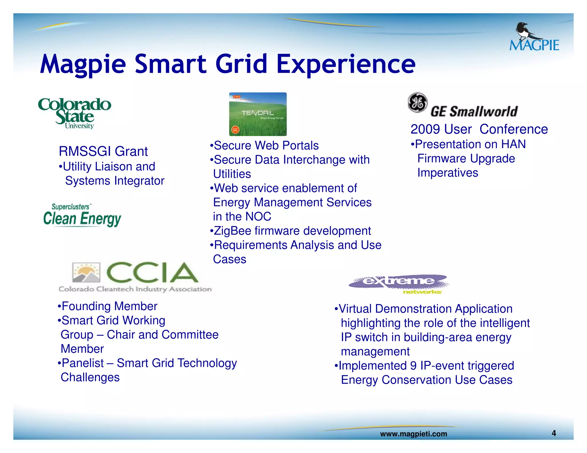 Magpie Smart Grid Software Engineering Offering | PDF