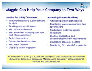 Magpie Smart Grid Software Engineering Offering | PDF