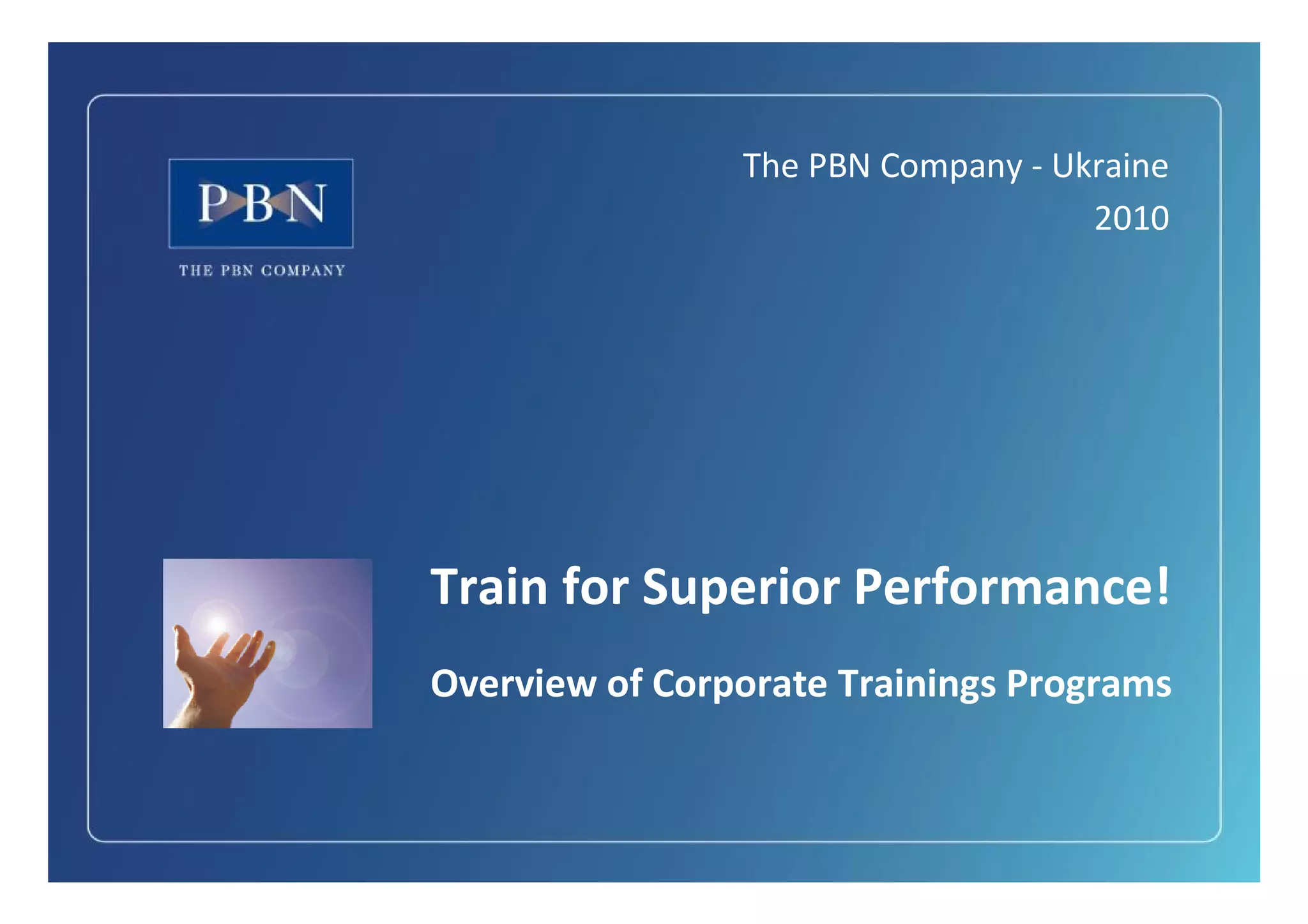 PBN Training Capabilities 2010 | PPT