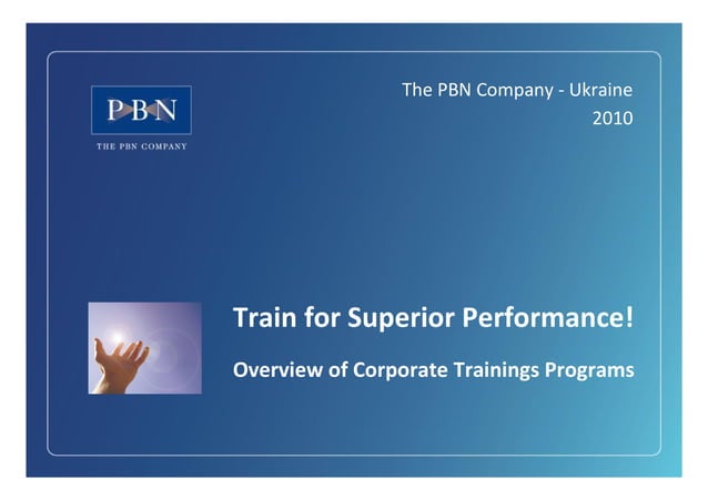 PBN Training Capabilities 2010 | PPT