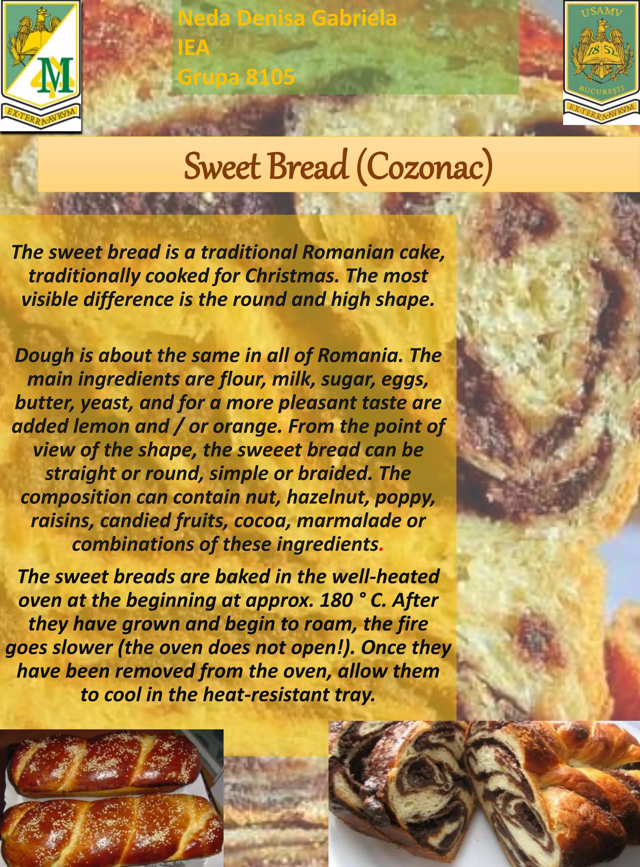 ENGLISH PROJECT SWEET BREAD | PDF