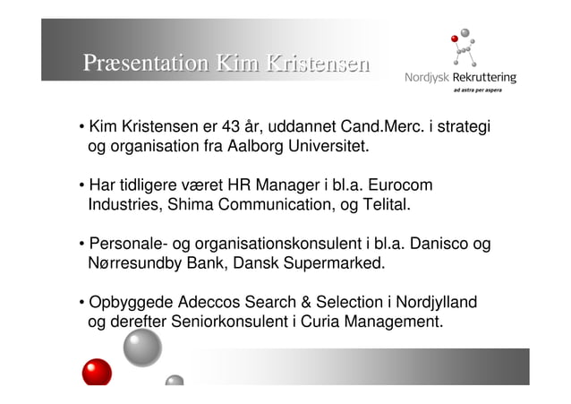 Præsentation af Nordjysk Rekruttering | PDF