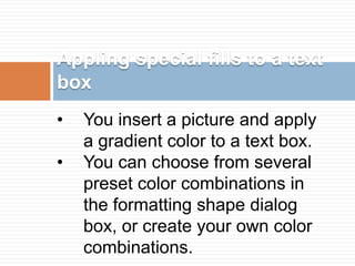 Microsoft powerpoint´s basic text formatting tools | PPTX