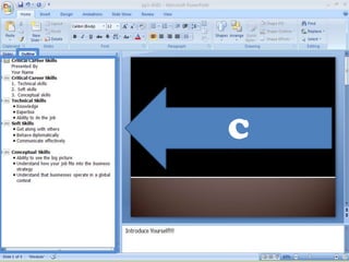 Microsoft power point user interface test | PPTX