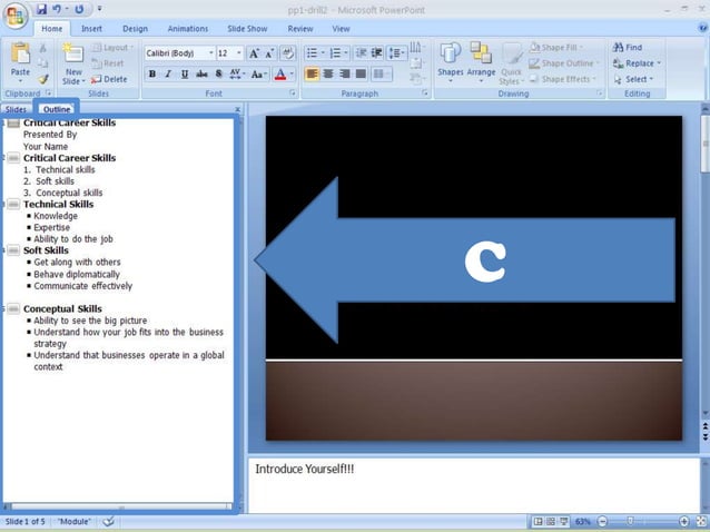 Microsoft power point user interface test | PPT
