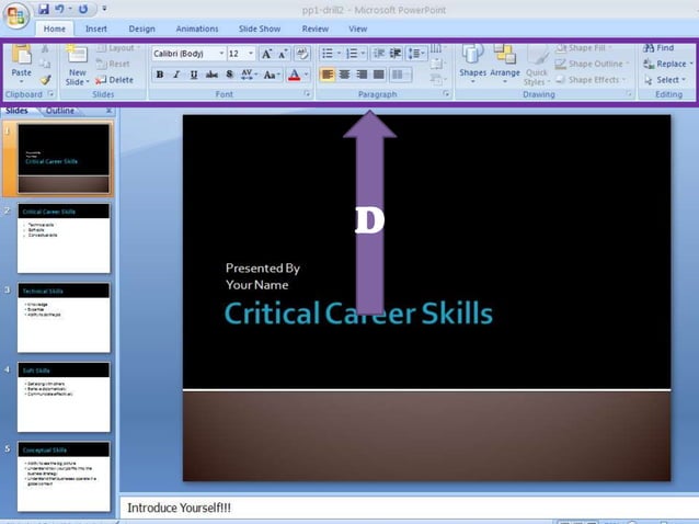 Microsoft power point user interface test | PPT