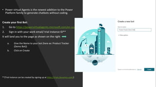 Microsoft power virtual agents | PPTX