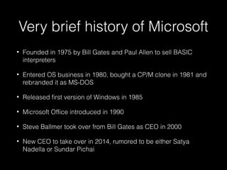 Microsoft presentation for EECS 441 | PPT