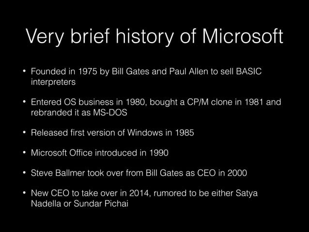 Microsoft presentation for EECS 441 | PPT