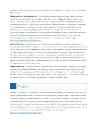 Microsoft privacy statement | PDF