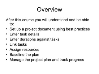 Microsoft_Project_101_How_to_Build_a_Project_Plan. | PPT
