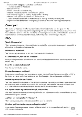 Microsoft project 2016 advanced - Adams Academy | PDF | Free Download