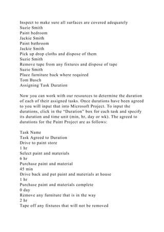 Microsoft® Project Painting ExerciseMicrosoft® Project .docx