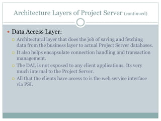 Microsoft Project Server Basics | PPTX | Cloud Computing | Internet