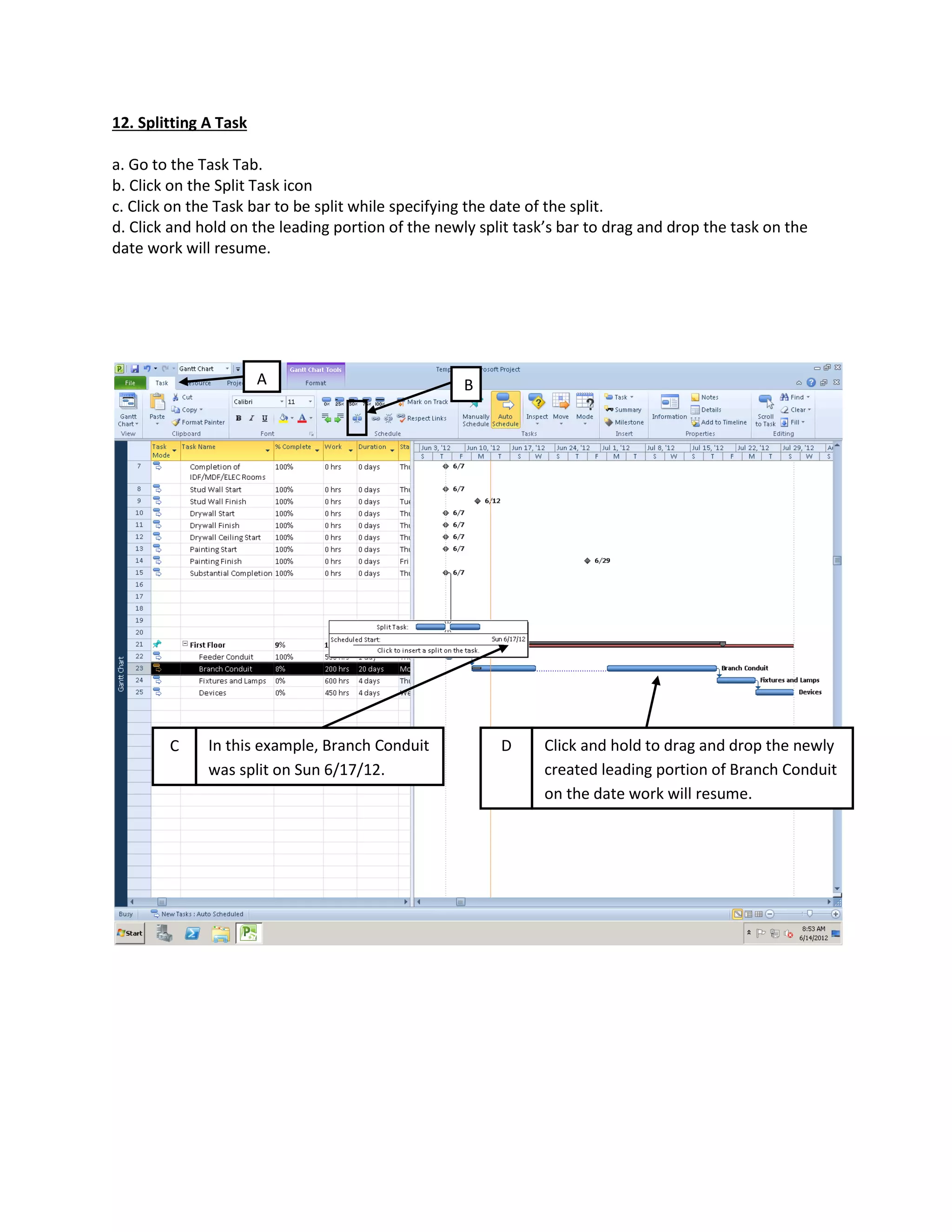 Microsoft project training manual | PDF