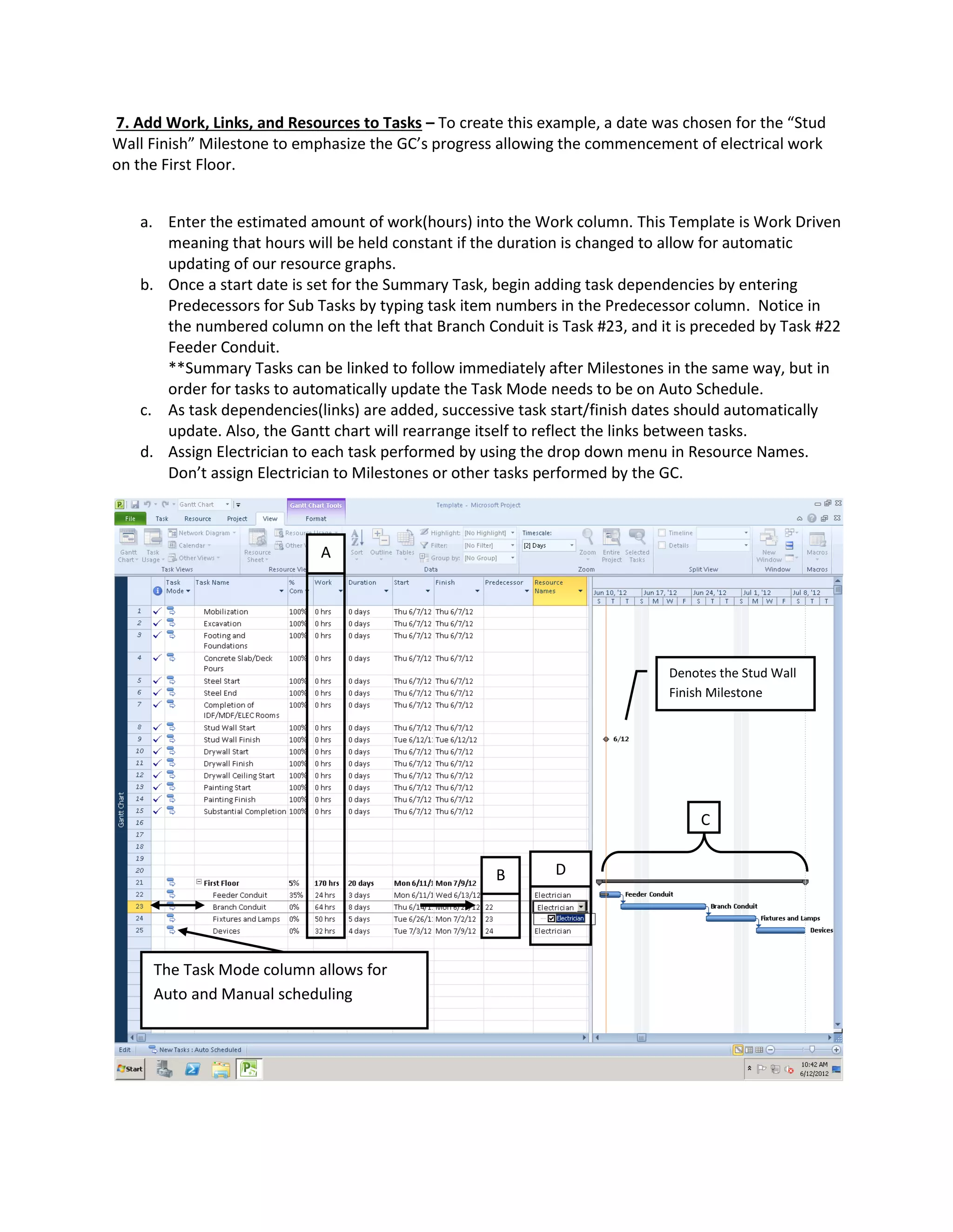 Microsoft project training manual | PDF