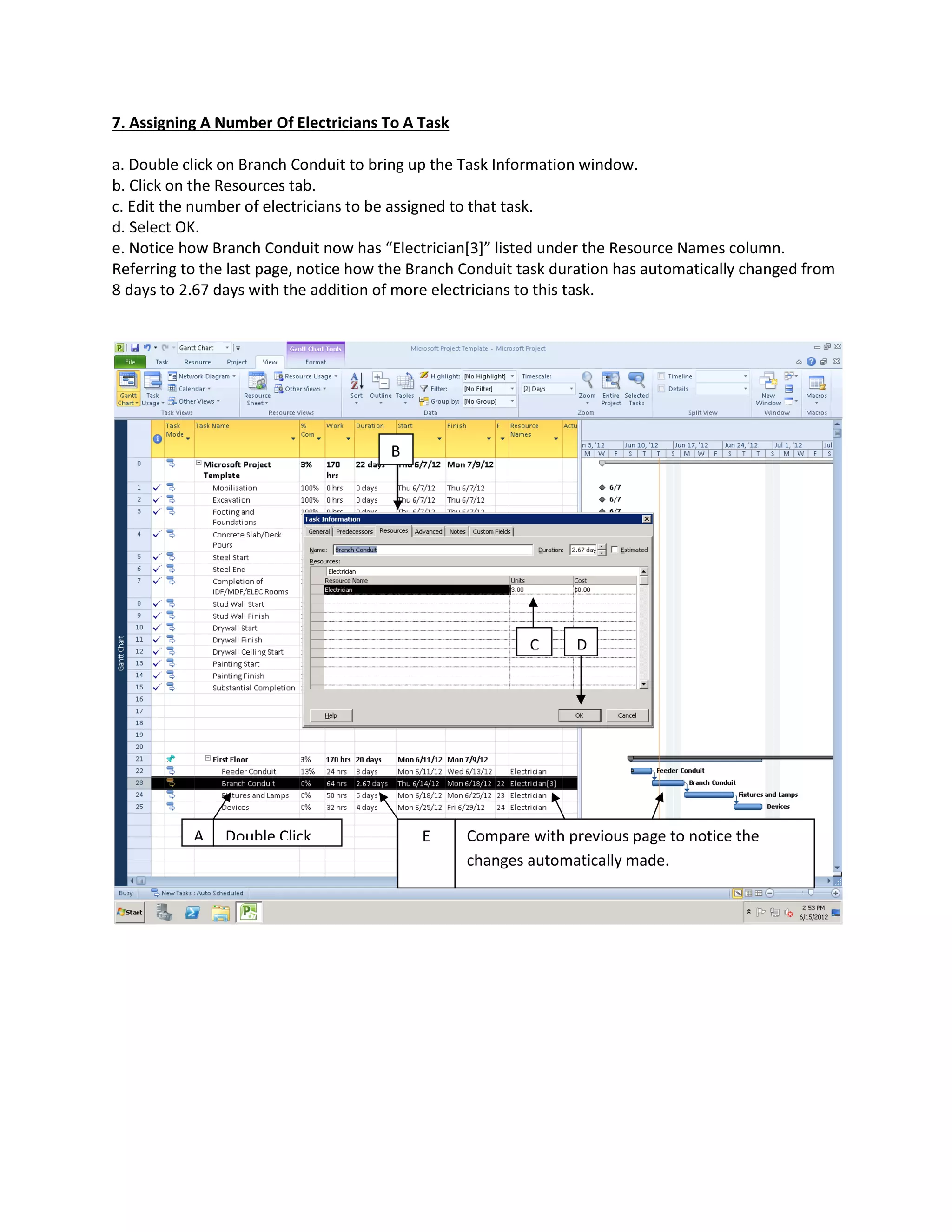 Microsoft project training manual | PDF