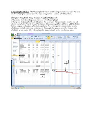 Microsoft project training manual | PDF