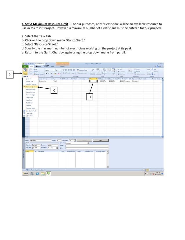 Microsoft project training manual | PDF
