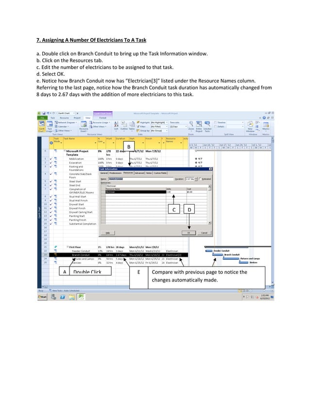 Microsoft project training manual | PDF