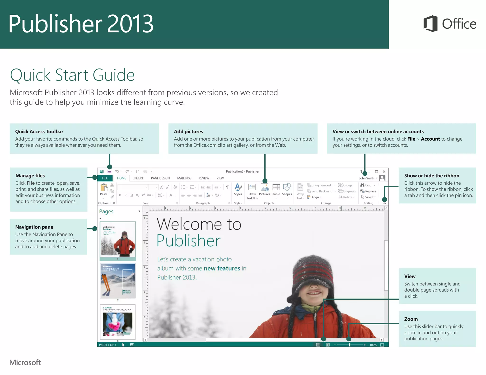 Microsoft Publisher 2013 Quickstart | PDF
