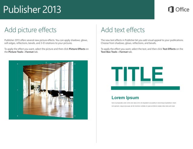 Microsoft Publisher 2013 Quickstart | PPT