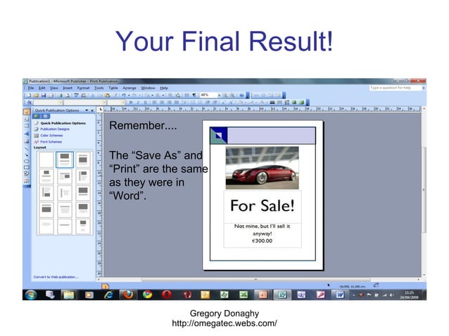 Microsoft Publisher Overview | PPT | Desktop Publishing | Computer ...