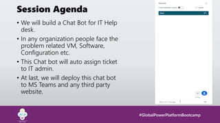 Build your First Chat Bot using Power Virtual Agents (PVA) | PPTX