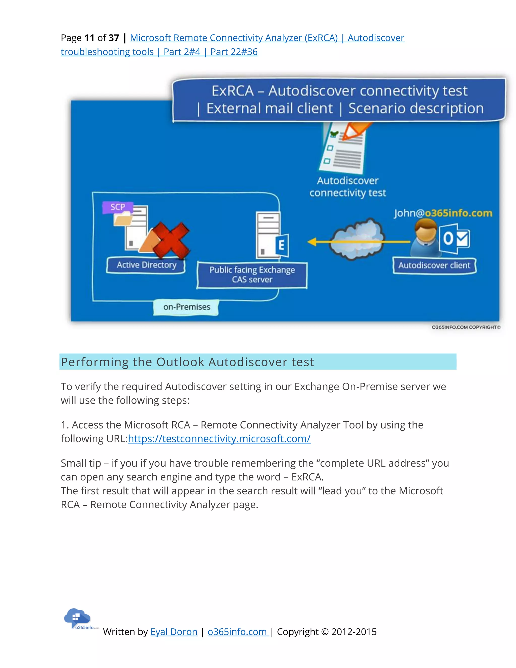 Microsoft remote connectivity analyzer (exrca) autodiscover ...