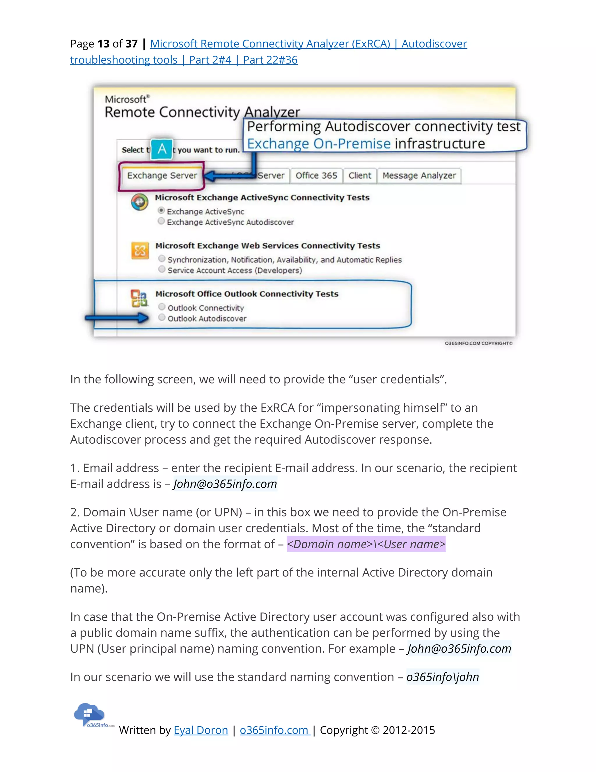 Microsoft remote connectivity analyzer (exrca) autodiscover ...
