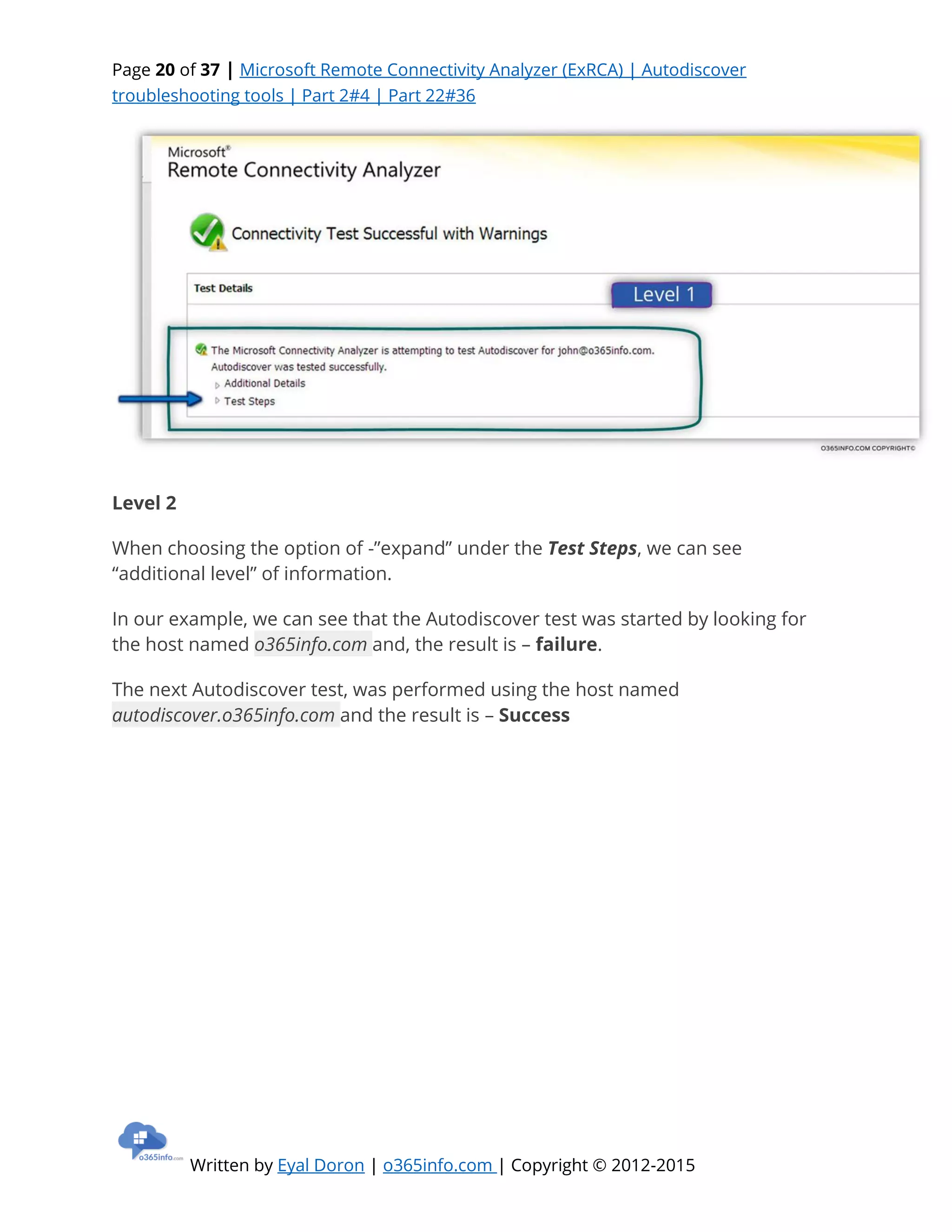 Microsoft remote connectivity analyzer (exrca) autodiscover ...