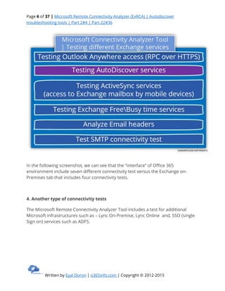Microsoft remote connectivity analyzer (exrca) autodiscover ...