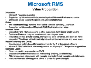 Microsoft RMS ACE Hardware POS - ACE Hardware Point of Sale System | PPTX