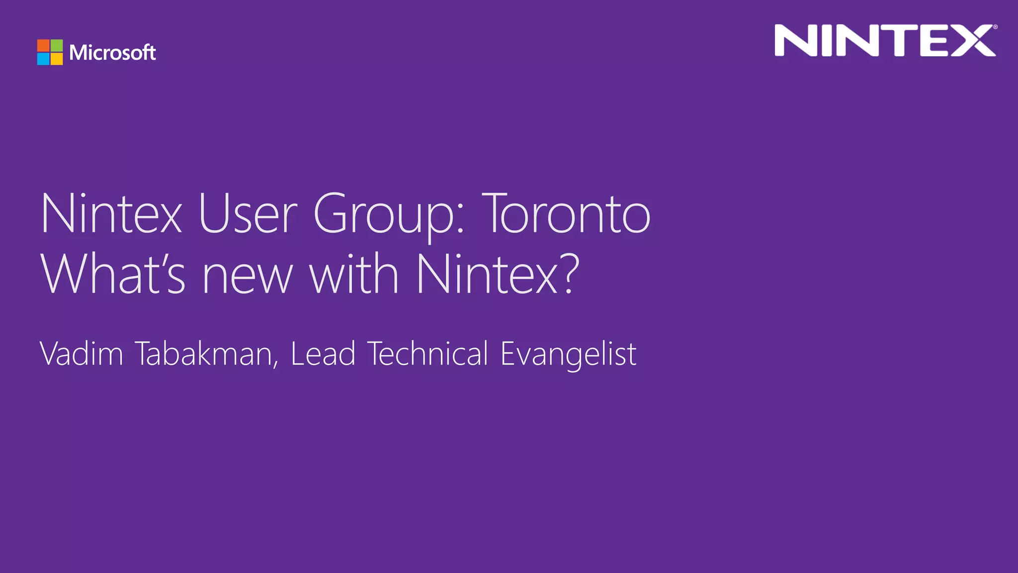 Nintex, SharePoint, & Office 365 Roadmap for Workflow and Forms | PPT