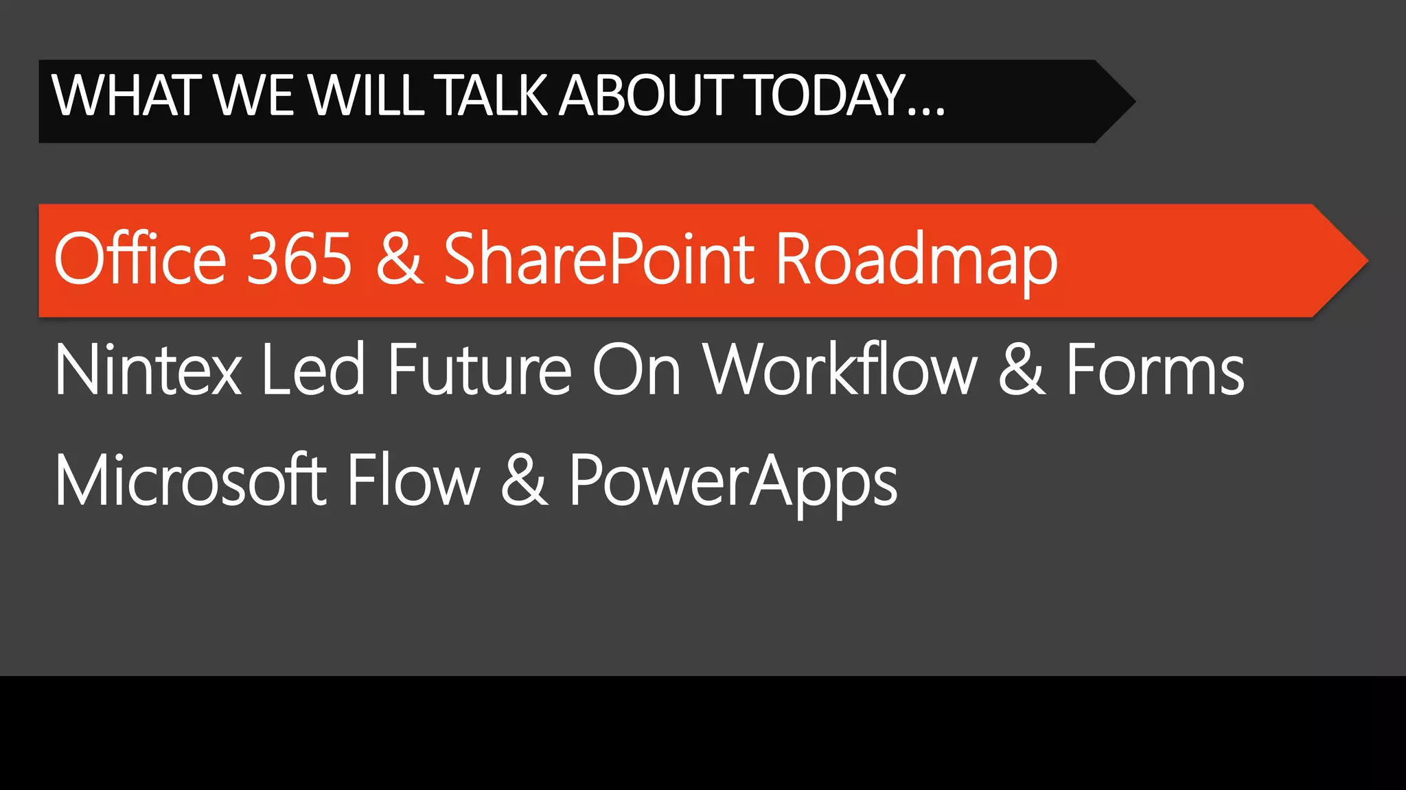 Nintex, SharePoint, & Office 365 Roadmap for Workflow and Forms | PPT