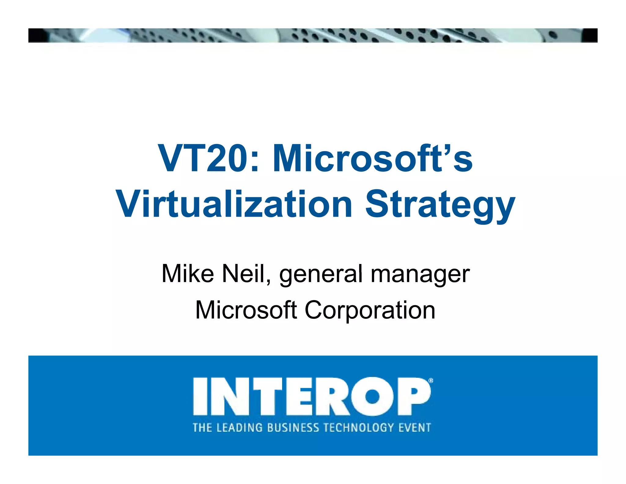 Microsoft s Virtualization Strategy | PDF